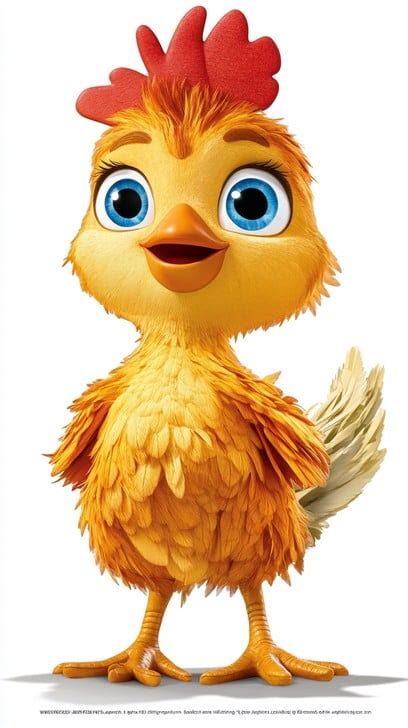 Free Cute Animated Chicken Image Download At Stockcake