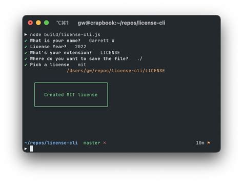 Github Glweemslicense Cli Cli Tool To Generate License Files