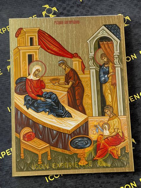 Nativity Of Virgin Mary Byzantine Iconography Christian Art T Icon
