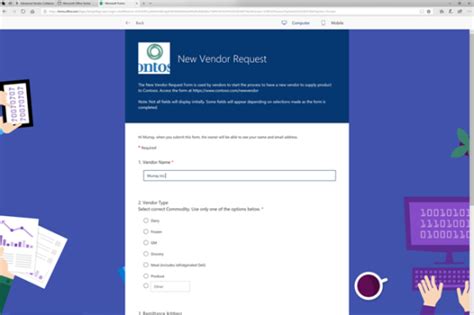 Creating A New Vendor Registration Form For Dynamics 365 Using Office Forms And Flow A
