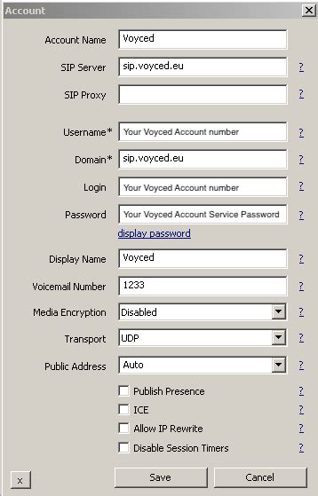 MicroSIP Softphone Software Phone Preguntas Frecuentes FAQ Voyced