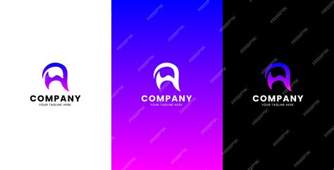 Premium Vector Creative Logo Of Letter A In 3 Different Appearances