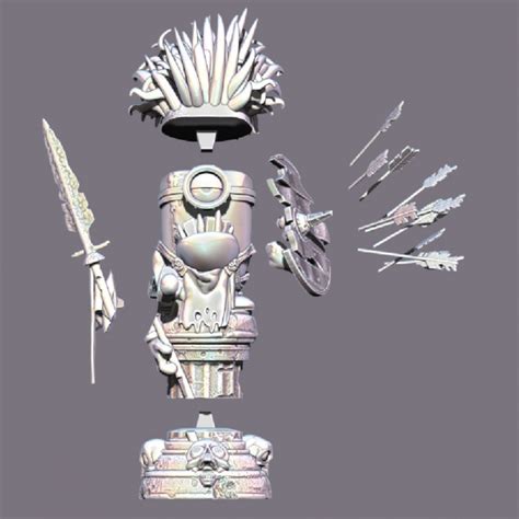 3d Printable Minion Chess Piece The Pawn For Free Free I Say By Poca