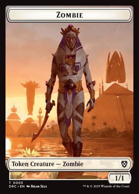 Zombie Token Aetherdrift Commander Decks Foil Commander Card Kingdom