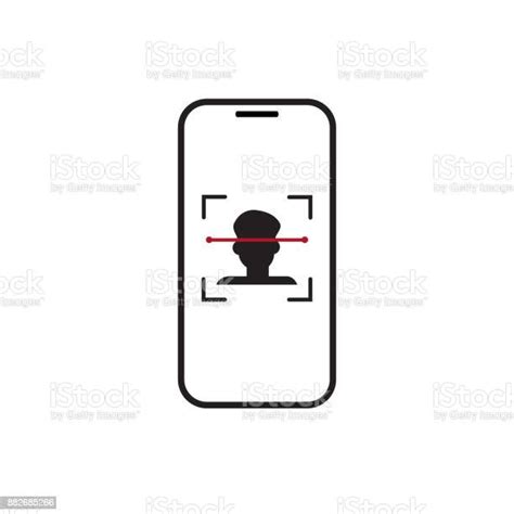 생체 인식 스마트 전화 스캔 하는 사람 얼굴 인식 시스템 개념 감지기에 대한 스톡 벡터 아트 및 기타 이미지 감지기 개인 장식품 건강관리와 의술 Istock