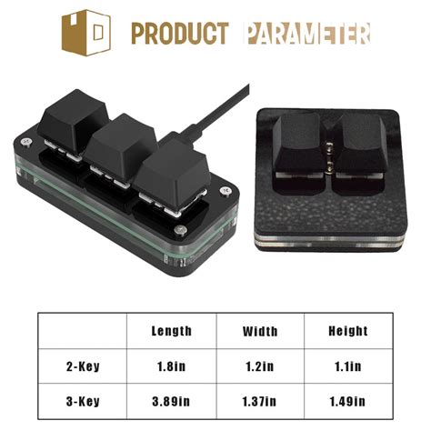 3 Key 2 Key Keypad Copy Paste Keyboard Black Mini Copy And Paste