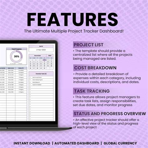 Multiple Project Tracker Template Excelsheets