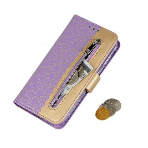 Luxury Lace Zipper Stitching Leather Phone Wallet Case For Samsung Galaxy J Emerge Us