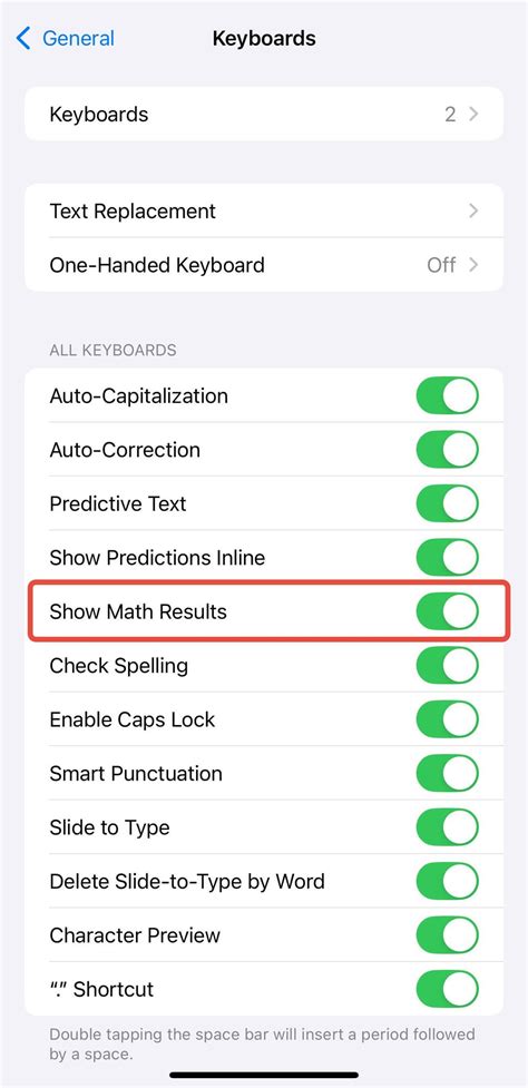 Ios 18 Db2 Setting To Disable Math Results Autocompletion Riosbeta