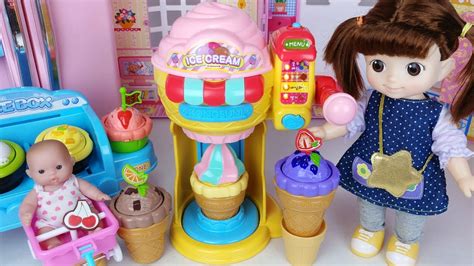 알록달록 아이스크림가게예요 달콤한 아이스크림에 토핑을 올려서 먹어봐요 Youtube