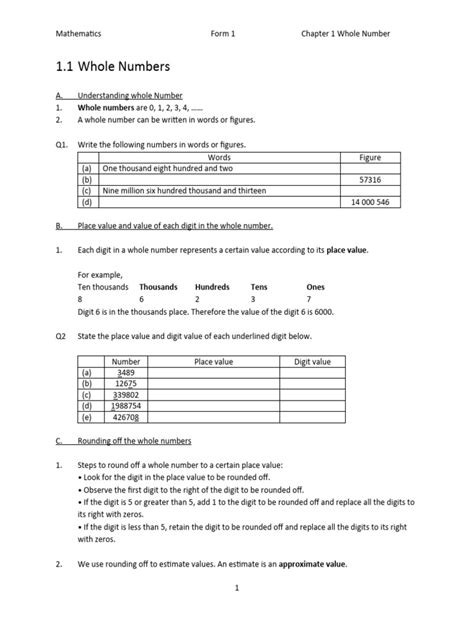 chap 1 whole numbers pdf numbers division mathematics