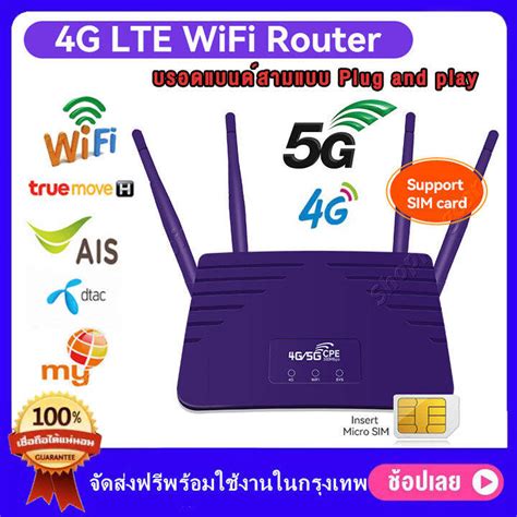 4g 5g Router Wifi เราเตอร์ใส่ซิม เราเตอร์ใส่ซิมปล่อย ราวเตอร์ใส่ซิม ตัวปล่อยสัญญาwifi กล่องไวไฟ
