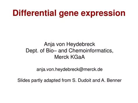 Ppt Differential Gene Expression Powerpoint Presentation Free