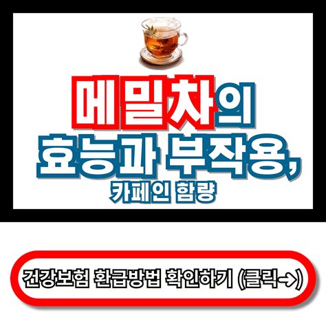 메밀 효능 메밀차 효능 메밀차 부작용 메밀차 카페인