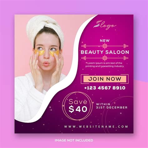 Premium Psd Beauty Saloon Psd Square Social Media Banner Or Instagram