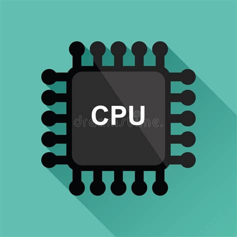 Micro Processor Vector Illustration Decorative Design Stock Vector Illustration Of Processor