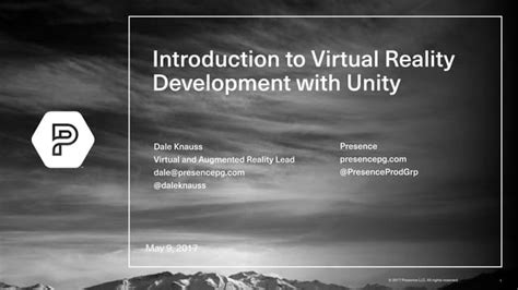 Introduction To Virtual Reality With Unity Pdf