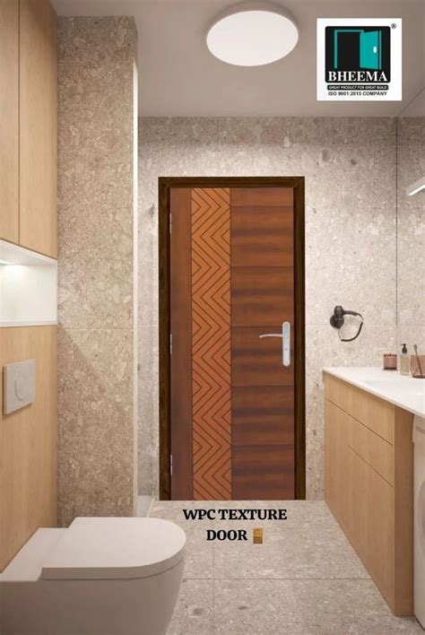 Wpc Bathroom Door Wpc Texture Door For Industry Height 96 Inch At ₹ 218 Sq Ft In Ahmedabad