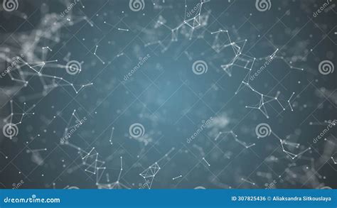 Big Data Visualization Abstract Nanotechnology Skyblue Color Plexus Background Mesh