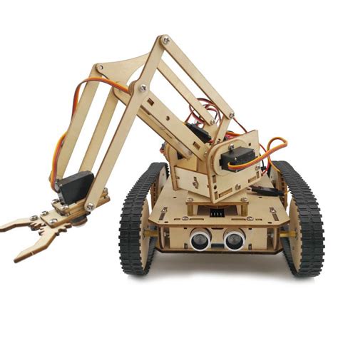 Uno Program Robot Arm Tank Robot Kit For Arduino Wooden Ecudational Toy And Wooden Toy Price