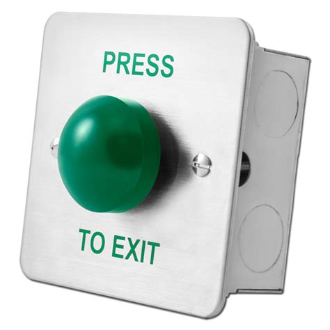 ASEC Press To Exit Green Dome Button