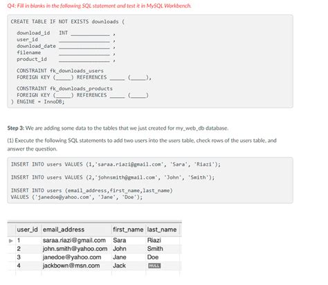 Solved In This Lab We Will Create A Small Database For A