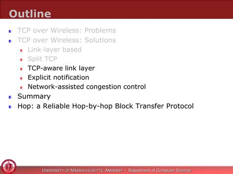 Ppt Tcp Over Wireless Networks Powerpoint Presentation Free Download