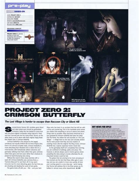Fatal Frame 2 Magazine Cover In 2025 Fatal Frame Lost Village