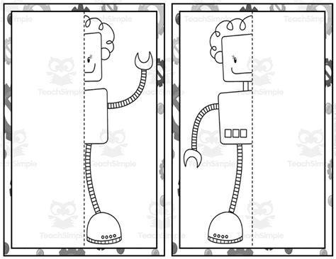 Robot Symmetry Cards By Teach Simple