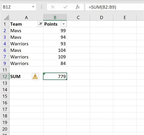 Comment Additionner Les Lignes Filtrées Dans Excel Avec Exemple Statorials