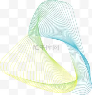 几何曲线唯美彩色图案元素素材图片免费下载 千库网