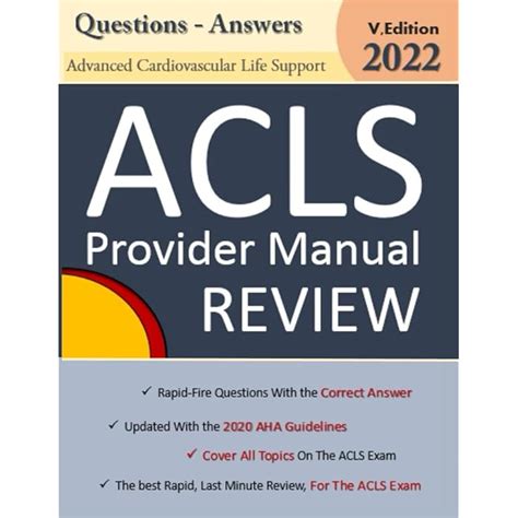 Buy Advanced Cardiovascular Life Support Review Acls Provider Manual 2022 Acls Provider Manual