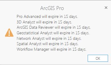 Suppressing ArcGIS Pro Will Expire In X Days Warning Geographic Information Systems Stack