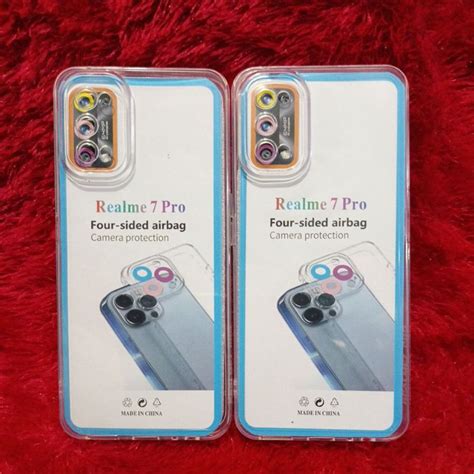Jual Softcase Silikon REALME 7 PRO Case TPU Bening Tranfaran Pro Camera Bahan Full Karet