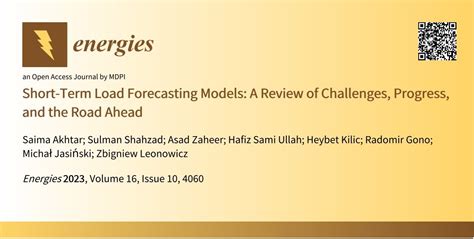 Short Term Load Forecasting Models A Review Of Challenges Progress