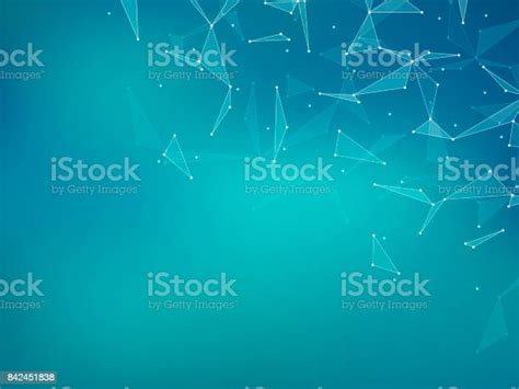 분자 입자와 원자 다각형 추상적인 배경 기술 및 과학 개념 일러스트 레이 션의 구조 건강관리와 의술에 대한 스톡 벡터 아트 및