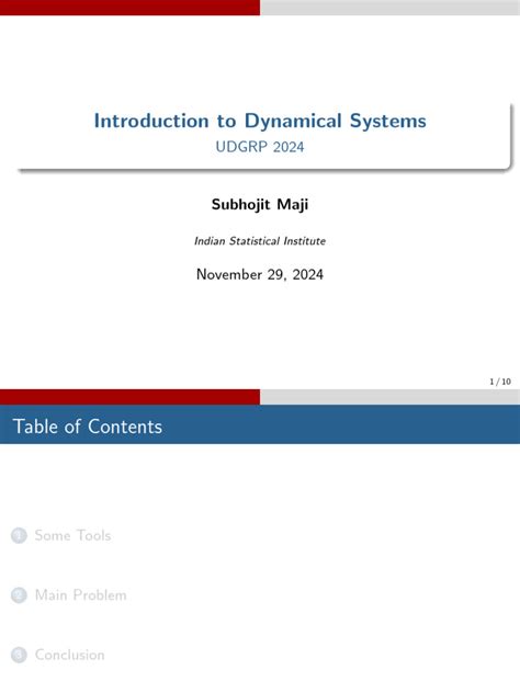 Dynamical Systems Udgrp2k24 Pdf Eigenvalues And Eigenvectors Matrix Mathematics