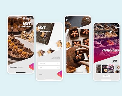 Chocolate App Design Projects Photos Videos Logos Illustrations
