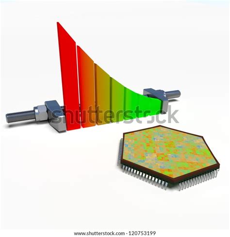 Cpu Chart Concept Processor Overload Stock Illustration 120753199 Shutterstock