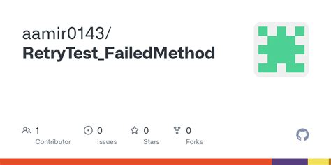 Github Aamir0143retrytestfailedmethod