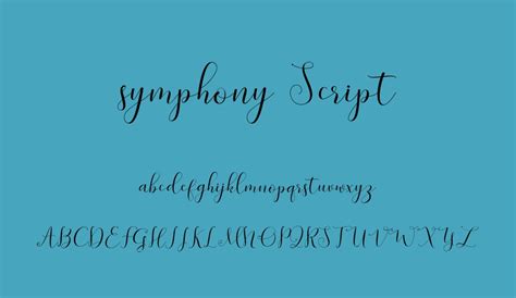 Symphony Script Free Font