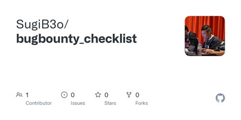 Github Sugib3obugbountychecklist