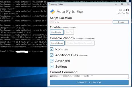 神器推荐可视化 Python打包 exe Issue chenkun blog GitHub