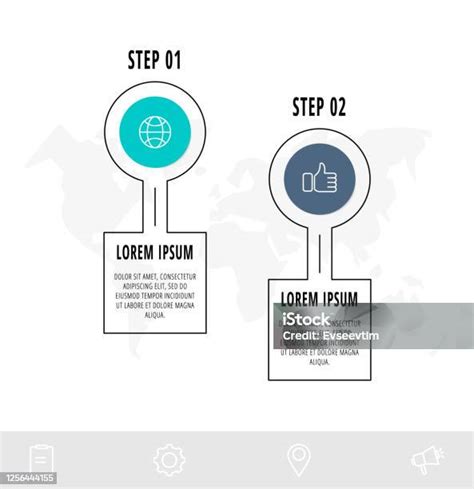 2 단계 레이블인 인포그래픽 서클 선 벡터 템플릿입니다 다이어그램 비즈니스 웹 배너 워크플로 레이아웃 프레젠테이션 흐름 차트 정보 그래프 타임라인 콘텐츠 레벨에 사용할 수