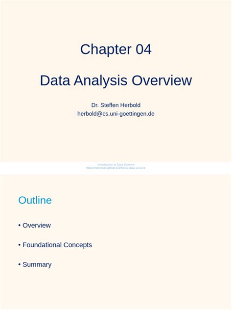 04 Data Analysis Overview Pdf