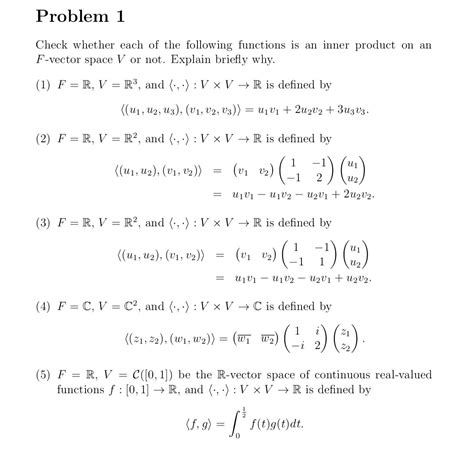 Solved Check Whether Each Of The Following Functions Is An Chegg
