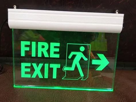 Reflective Fire Exit Sign Informed Systems Store