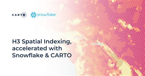 h3 spatial indexing accelerated with snowflake and carto
