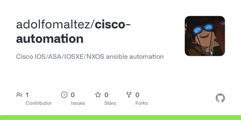 GitHub Adolfomaltez Cisco Automation Cisco IOS ASA IOSXE NXOS Ansible Automation