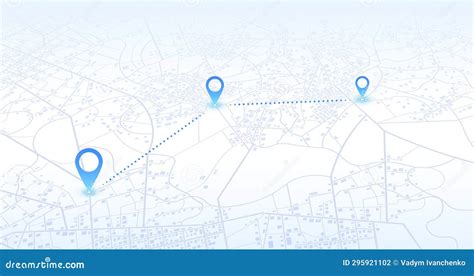 Gps Tracking Map Abstract Isometric Location Tracks Dashboard Stock Illustration Illustration